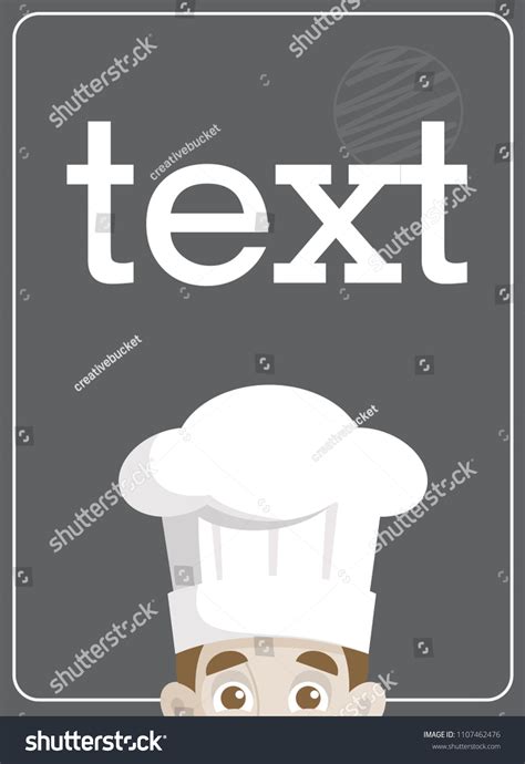 Flat Design Chef Face Vector Illustration Stock Vector Royalty Free