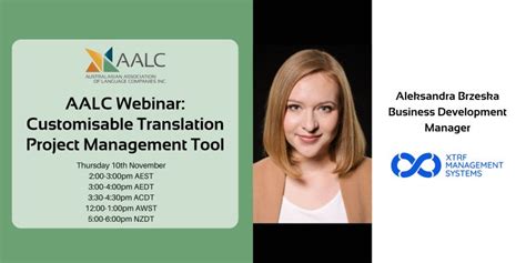 Aalc Australasian Association Of Language Companies Inc On Linkedin Aalcs Upcoming Webinar