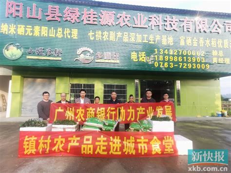 清远阳山县七拱镇：广州农商银行开展消费帮扶 助力镇村农产品进城新快网
