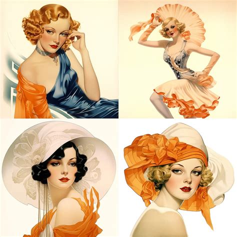 Alberto Vargas Ai Art Style Feminine Glamour Alberto Vargas Stable