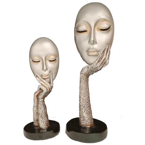 H 40 Cm Abstract Thinker Lady Statue For Interior Decor At ₹ 650piece