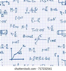 Vector Illustration Physics Education Seamless Pattern Stock Vector Royalty Free 717232561