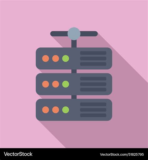 Data Center Server Providing Hosting Services Vector Image