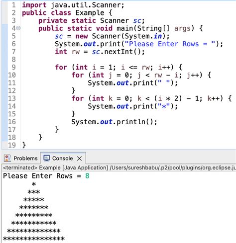 Java Pyramid Pattern Program