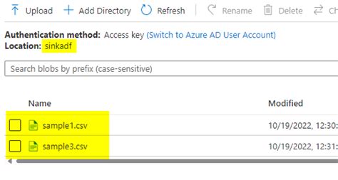 extracting files from onprem server to azure blob storage while filtering files with no data