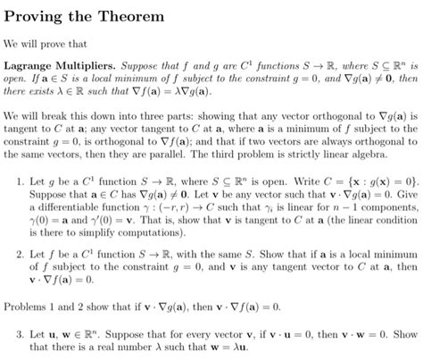Solved Proving The Theorem We Will Prove That Lagrange