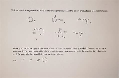 Solved Write A Multistep Synthesis To Build The Following Chegg