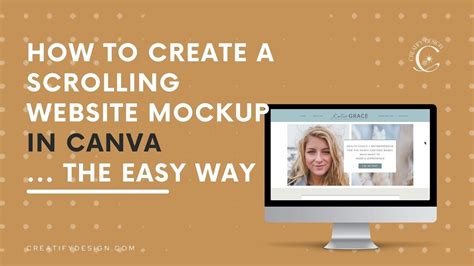 how to create a scrolling website mockup in canva the easy way youtube
