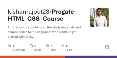 Github Kishanrajput23progate Html Css Course This Repository
