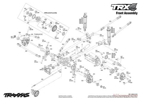 traxxas exploded views trx 4 chassis 2018 82016 4 rcscrapyard