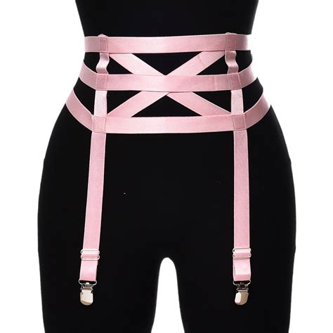 Strapy Garter Belt White Body Harness Lingerie Le Jour Jour