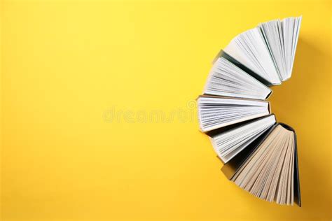 Books On Yellow Background Stock Image Image Of Background 21876751