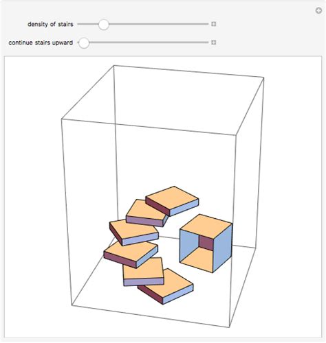 Stairs From Cube Wolfram Demonstrations Project