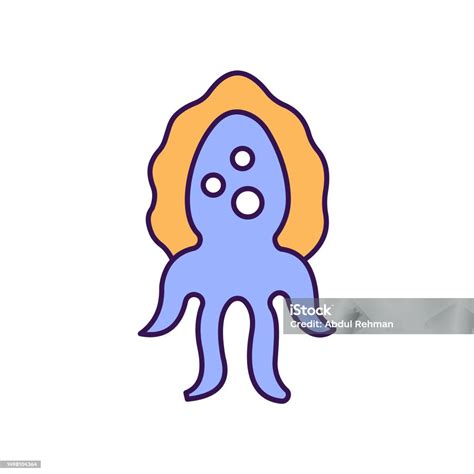 바다 생물 Outline With Colors 채우기 벡터 아이콘으로 쉽게 편집하거나 수정할 수 있습니다 0명에 대한 스톡 벡터 아트 및 기타 이미지 Istock