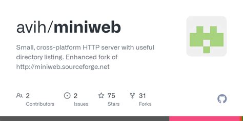 GitHub Avih Miniweb Small Cross Platform Server With Useful Directory Listing Enhanced