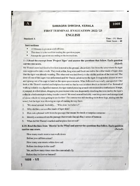 English Pyq Paper Pdf