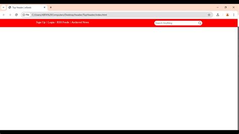 Top Header Design Using Html And Css With Mantain Code Standard Youtube