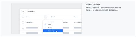 Data Table Ux Ui Behance