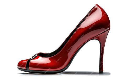 Premium Photo Red High Heel Shoe Isolated On White Background