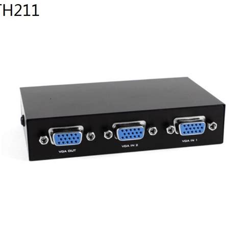 2 port vga switch 2 to 1 selector switch vga รุ่น fj 15 2 shopee thailand