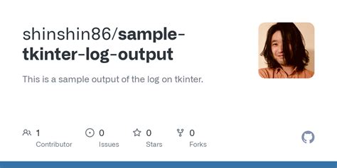 Github Shinshin86sample Tkinter Log Output This Is A Sample Output Of The Log On Tkinter