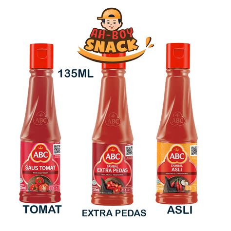 Jual Saos Sambal And Tomat Abc 135ml Extra Pedas 135 Ml Abc Tomat Botol Kecil Kemasan Botol