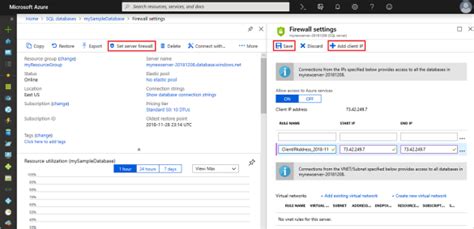 Sql Db Azure Firewall Rules Using The Azure Portal Microsoft