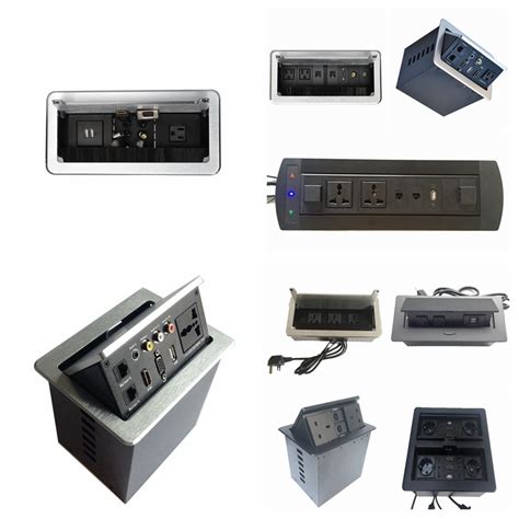 Desktop Tabletop Multi Function Socket Outlet With Power And Data Usa Table Socket And Office