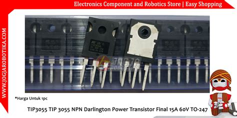 Tip3055 Tip 3055 Npn Darlington Power Transistor Final 15a 60v To 247