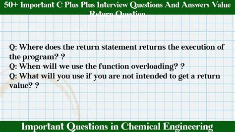 Mcq Questions C Plus Plus Interview Questions And Answers Value Return With Answers Youtube