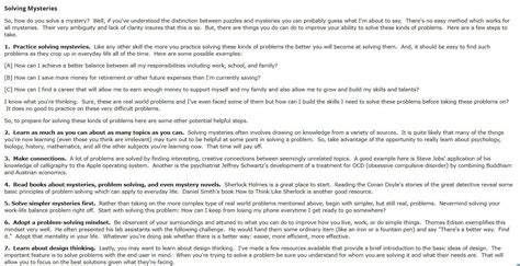 Solved Solving Mysteries So How Do You Solve A Mystery