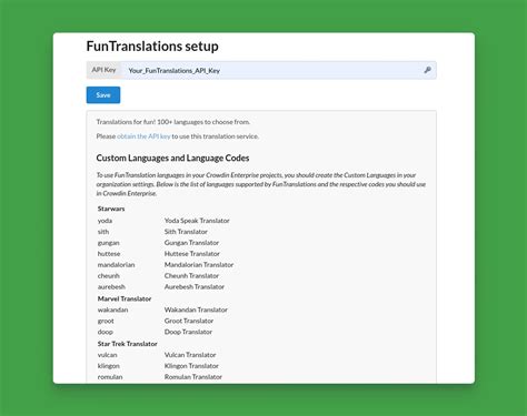 Funtranslations Crowdin Machine Translation Engine