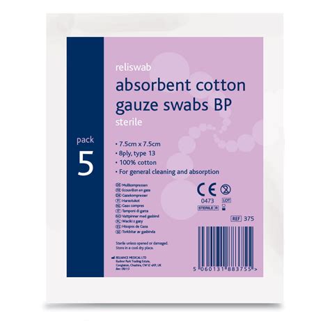 Cotton Gauze Swabs Bp Sterile Emergencycareie