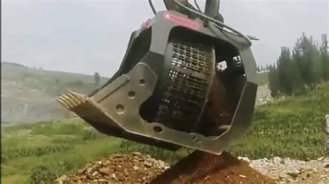 Excavator Wheel Loader Use Effective Rotating Vibration Screening Bucket Buy Jining Machinery