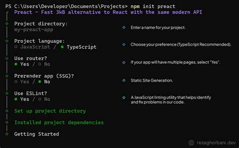 Preact Setup A Beginner S Guide Reza Ghorbani
