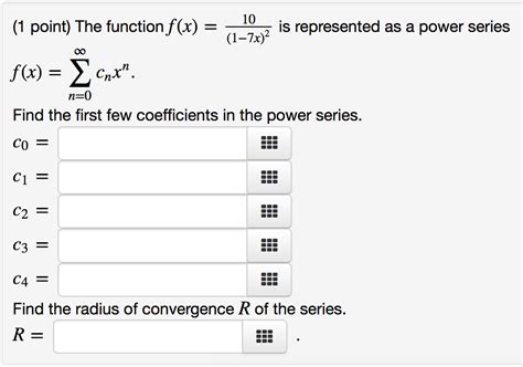 solved 10 1 point the function f x is represented as a