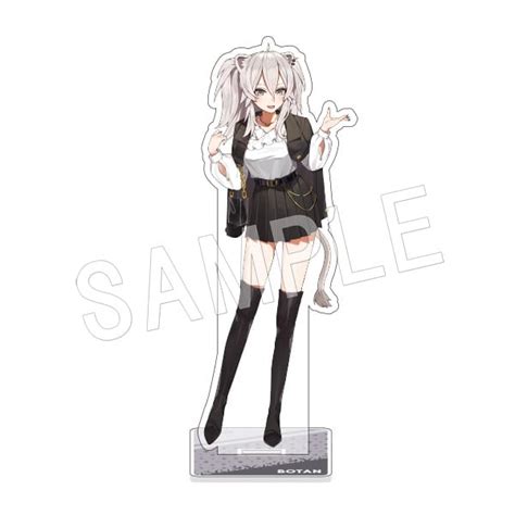 ホロライブ 東武動物公園 アクリルスタンド 等身イラストver 獅白ぼたん