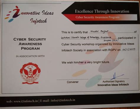 Khushi Rajput On Linkedin Cybersecurity Ethicalhacking Cyberawareness Lnct