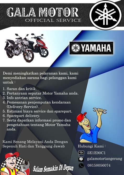 Contoh Brosur Pamflet Leaflet Poster Bengkel Motor My XXX Hot Girl