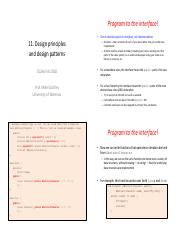 CS246 F18 11 DesignPatterns Pdf Program To The Interface Clients