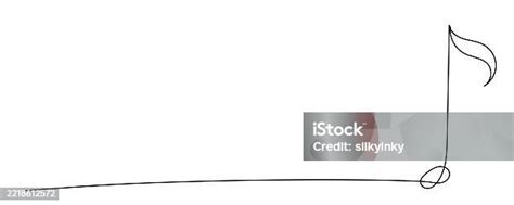 라인 아트 음표 기호 하나의 연속 개요 음악 사운드 아이콘입니다 낙서 곡선 윤곽선 얇은 스트로크 윤곽선 그리기 Clasical Note 스타일 0명에 대한 스톡 벡터 아트