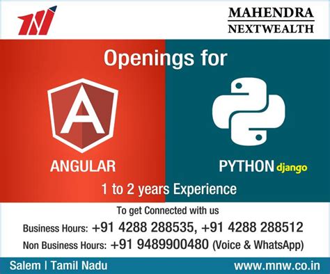 Mahendra Next Wealth It India Pvt Ltd On Linkedin Mnwopening Angular Pythondjango
