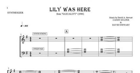 lily was here notes for synthesizer playyournotes