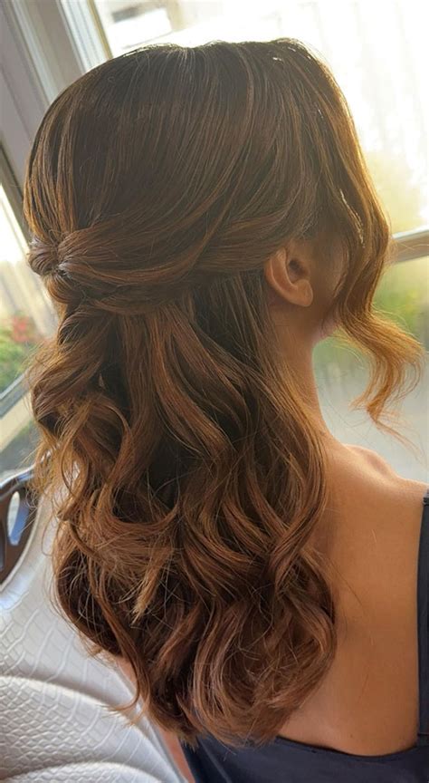 40 Half Up Half Down Hairstyles The Perfect Balance Of Sophistication Romantic Elegance