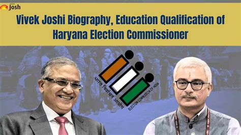 Vivek Joshi Biography Education Qualification Of Haryana Election Commissioner