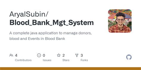 GitHub AryalSubin Blood Bank Mgt System A Complete Java Application To Manage Donors Blood