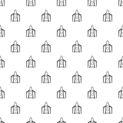 Rocket For Space Flight Pattern Simple Style 15246484 Vector Art At Vecteezy