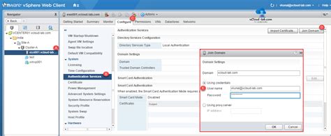powercli and vsphere web client join esxi into active directory domain controller vgeek
