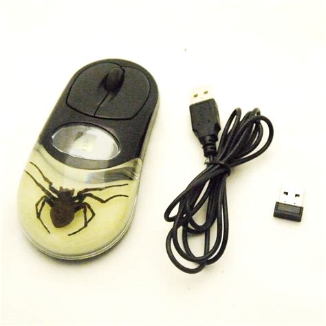 Wireless Usb Optical Real Spider Insect Mouse Pc Laptop Computer Scroll