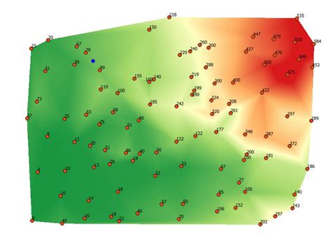 Tin Understand Ramp Color Interpolation Using Qgis 212 Geographic Information Systems Stack